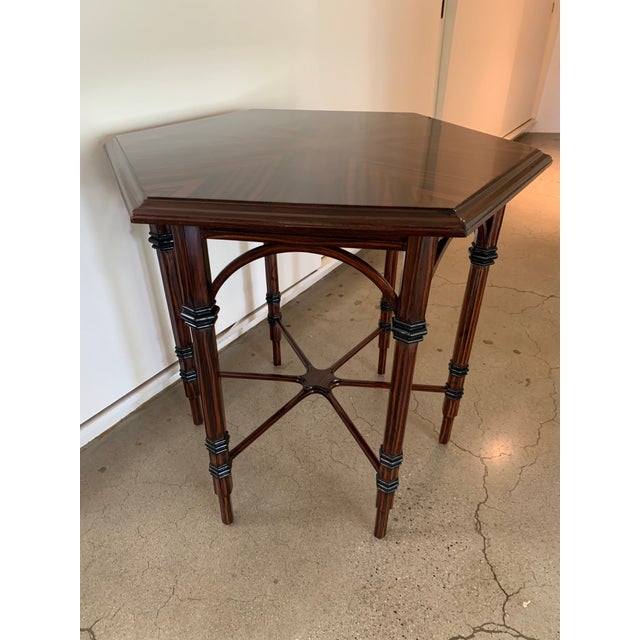 Traditional Hexagonal Side Table | Chairish