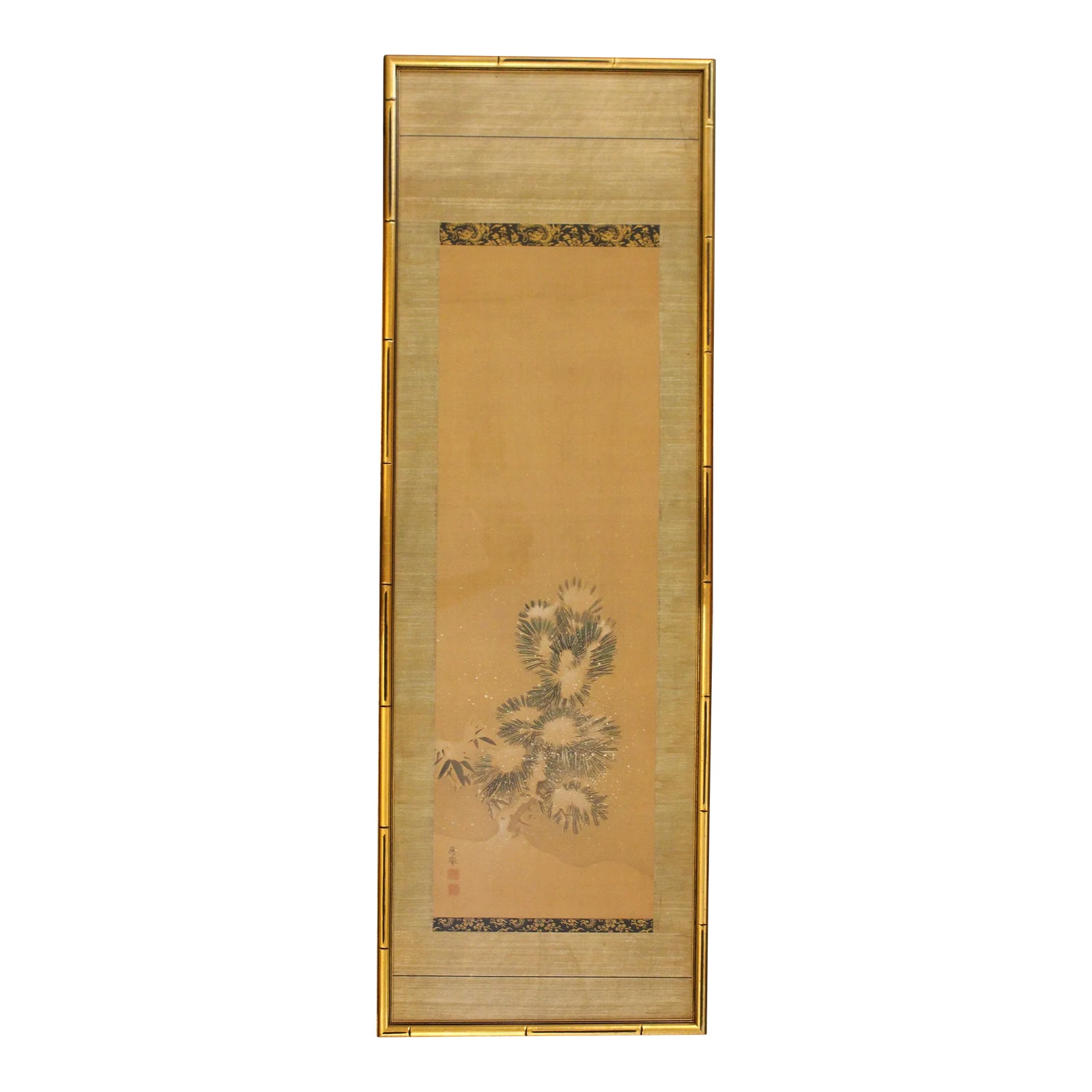 2nd Half of the 18th Century Scroll Painting on Silk by Maruyama Okyo ...