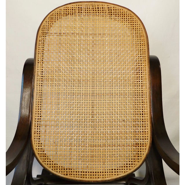 Vintage Mid Century Bentwood & Cane Kid's Child's Rocking Chair Rocker ...