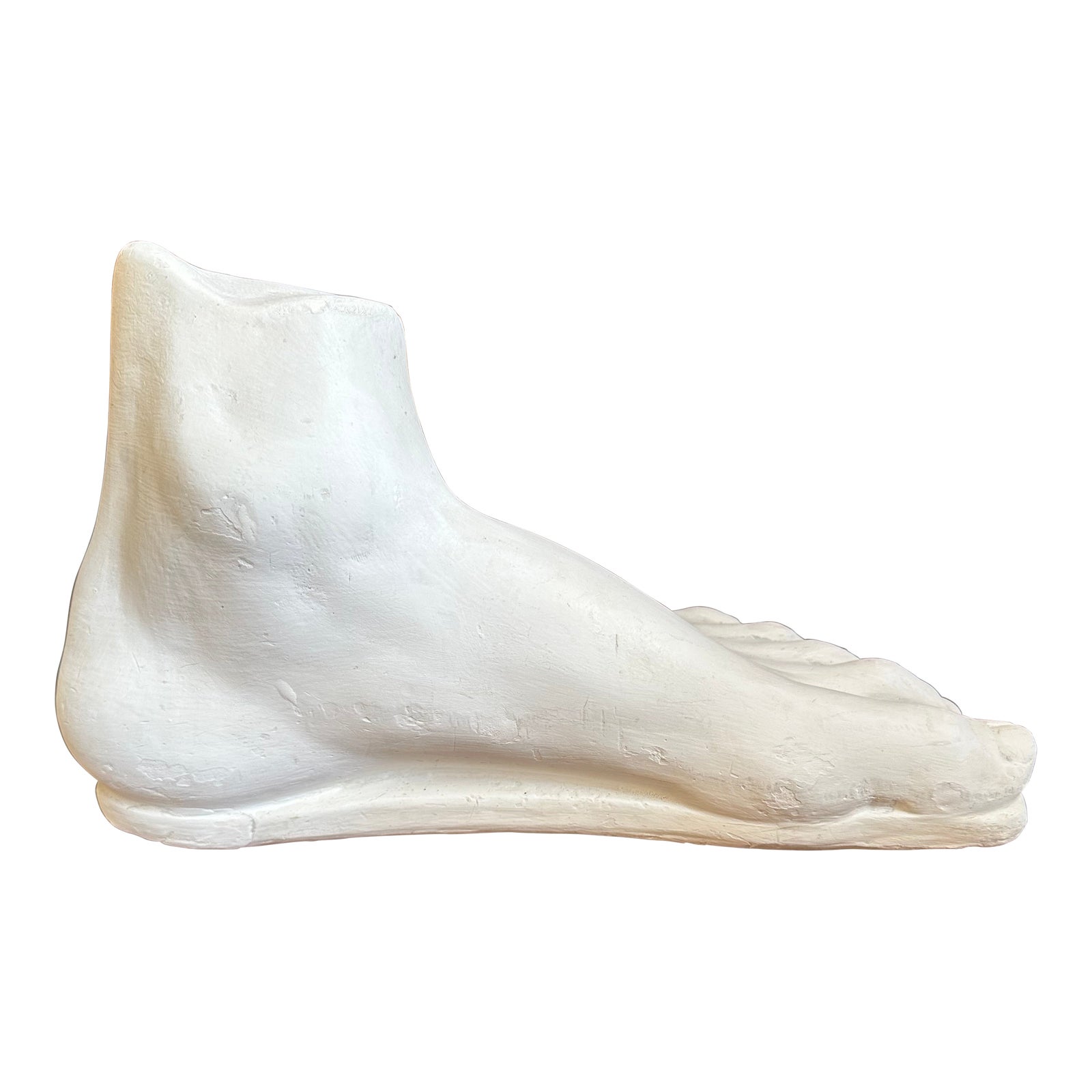 Vintage 1970’s Plaster Foot Sculpture | Chairish