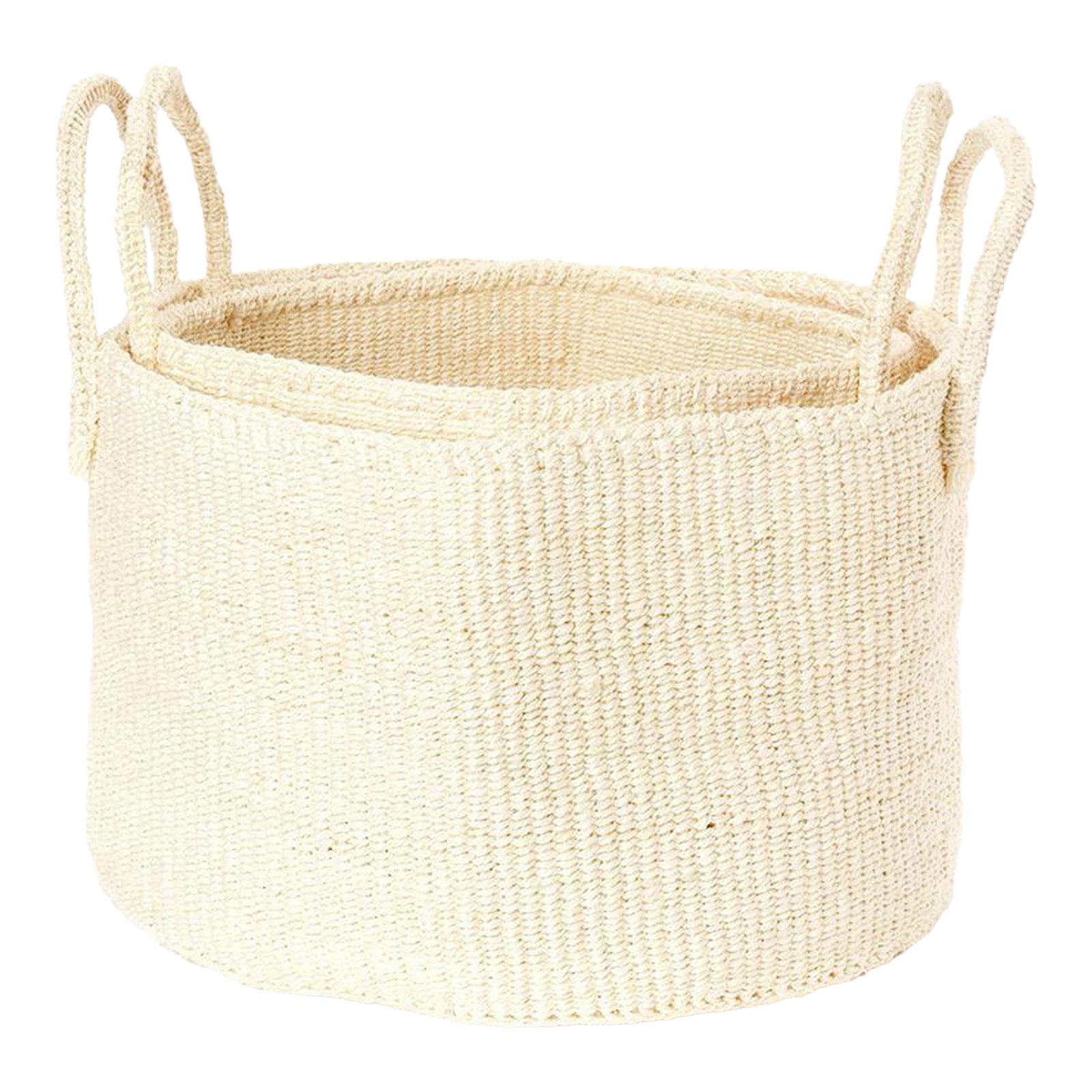 Natural Sisal Kamba Floor Basket - Large | Chairish