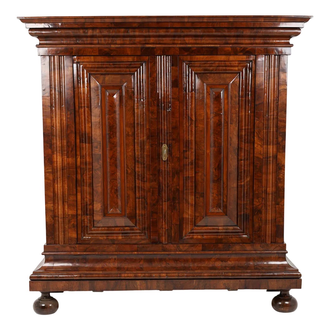 Frankfurt Wave Cabinet in Walnut, 1750s | Chairish