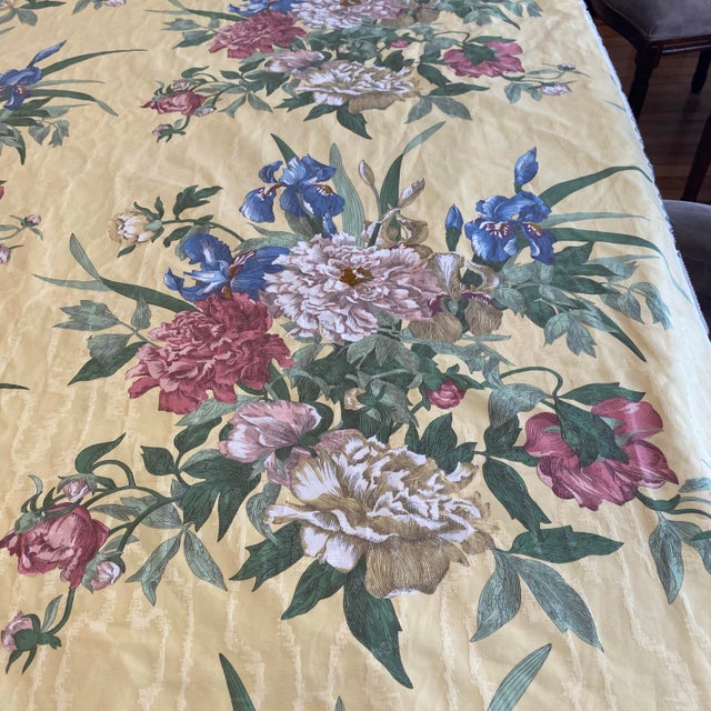 Vintage P Kaufmann Floral Bouquet Embossed Cotton Fabric- 9 Yards ...