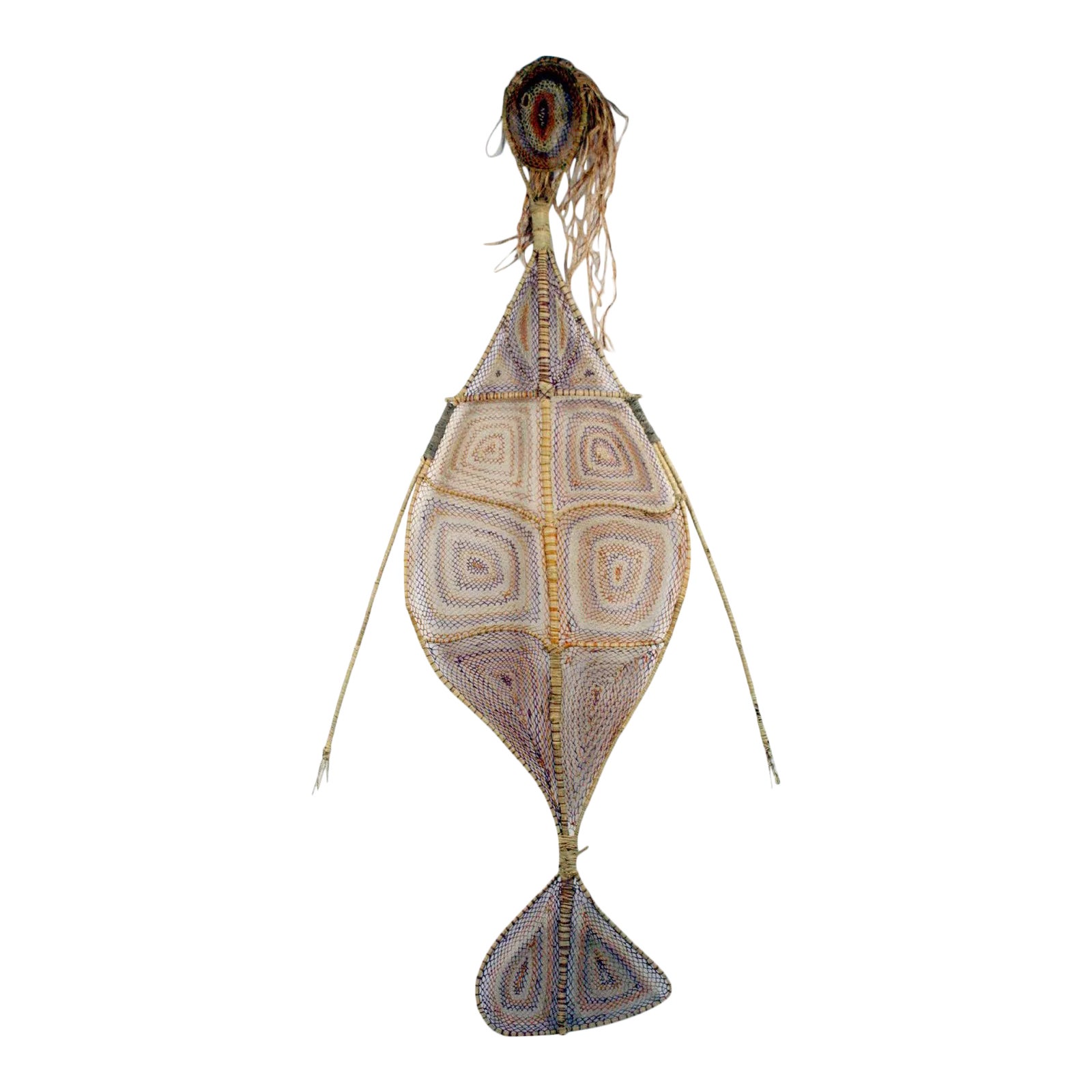 Australian Aboriginal Yawkyawk Fiber Sculpture | Chairish