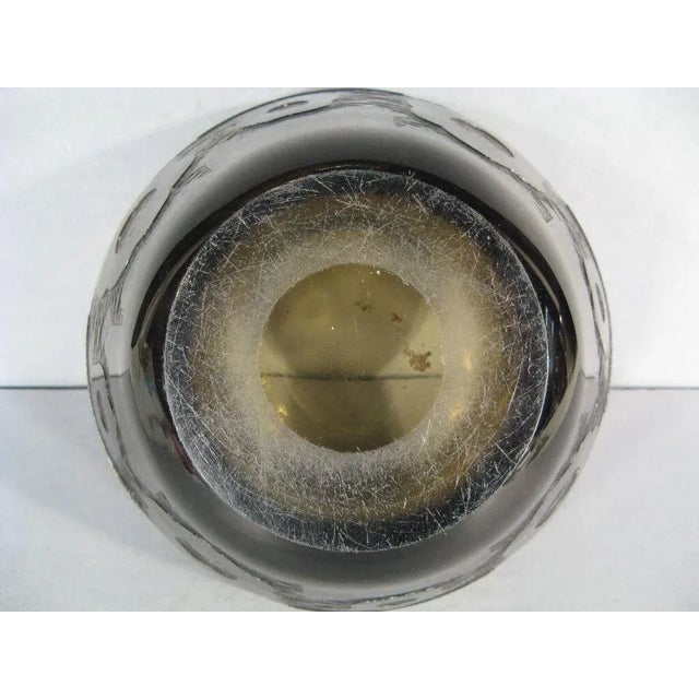 Art Deco Signed Gilly Acid-Etched Glass Bowl, 1930s | Chairish