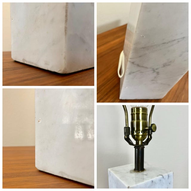 Italian Modern Style Rectangular Marble Table Lamp | by Sonneman ...