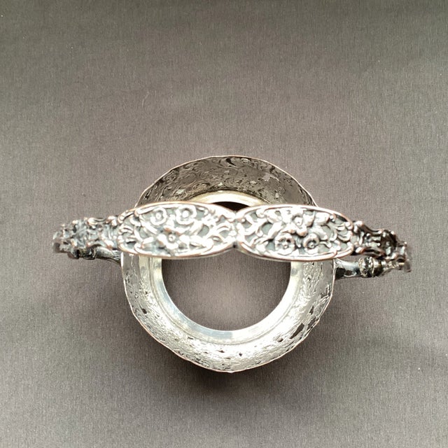 Antique Barbour Silver Co. Quadruple Silver Candy Dish With Handle ...