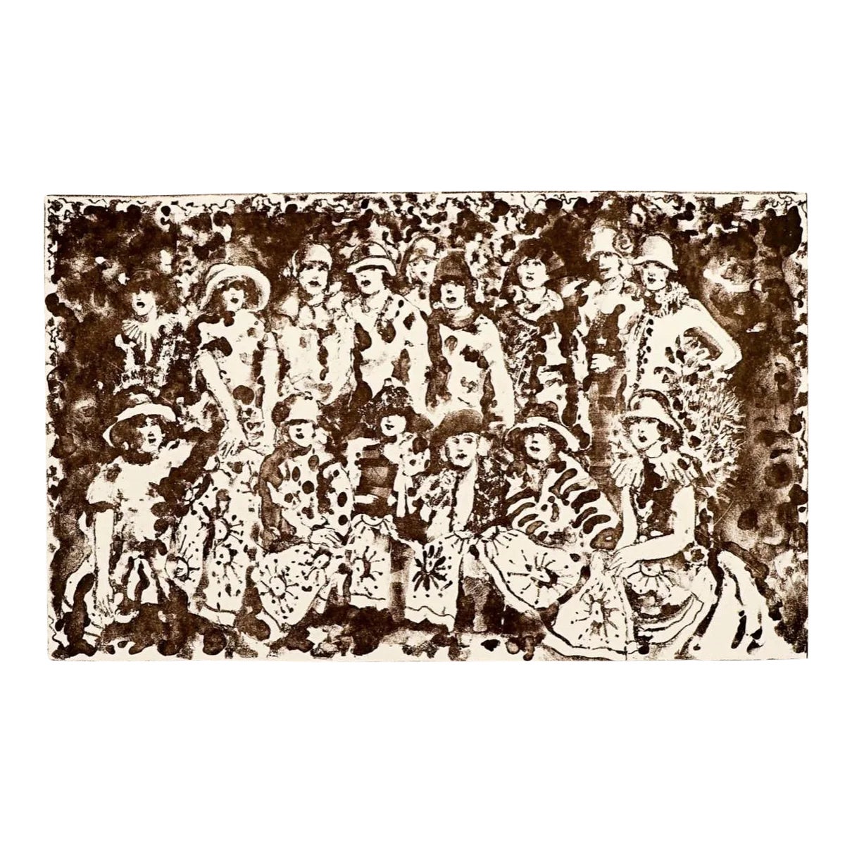 1980s Ann Chernow Steadfast Loyal and True Lithograph | Chairish