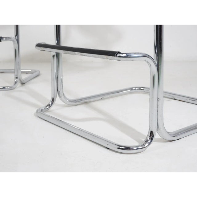 1970s Mart Stam Style Tubular Cantilever Bar Stool | Chairish