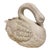 Vintage Clam Shell Swan Statue | Chairish