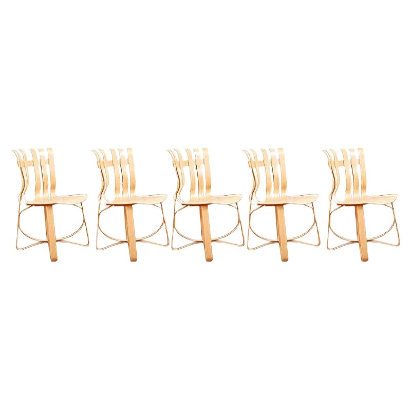 Hat Trick Chairs by Frank O. Gehry for Knoll International, 1993, Set ...