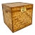 Vintage Faux Bamboo Woven Rattan Chest Trunk | Chairish