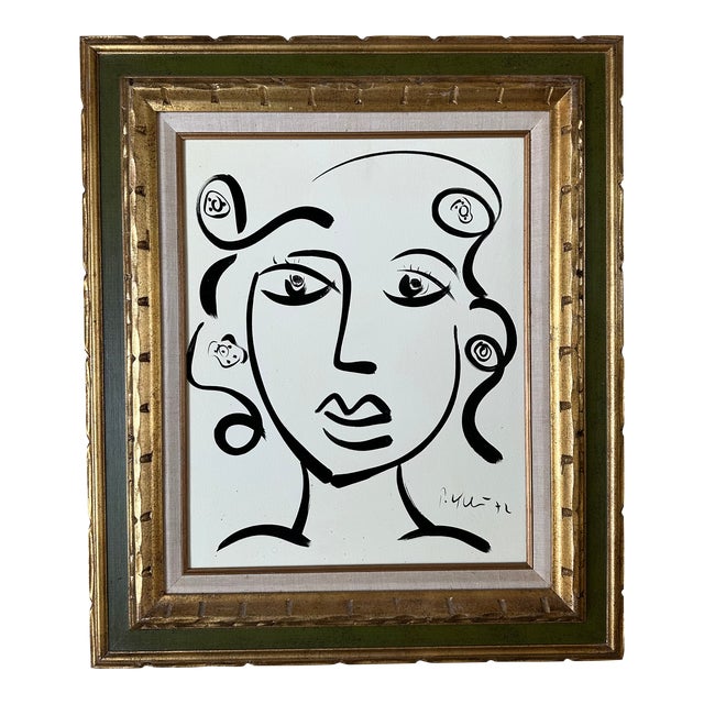 1972 Original Peter Keil Painting Framed | Chairish