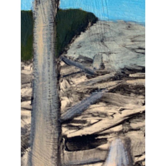 Oil Painting of a Pacific Northwest Logging Scene | Chairish