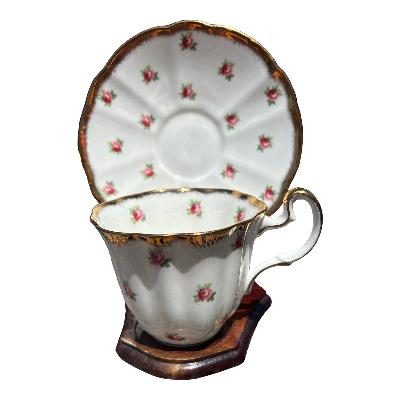 1940s Adderly Bone China Teacup and Saucer | Chairish