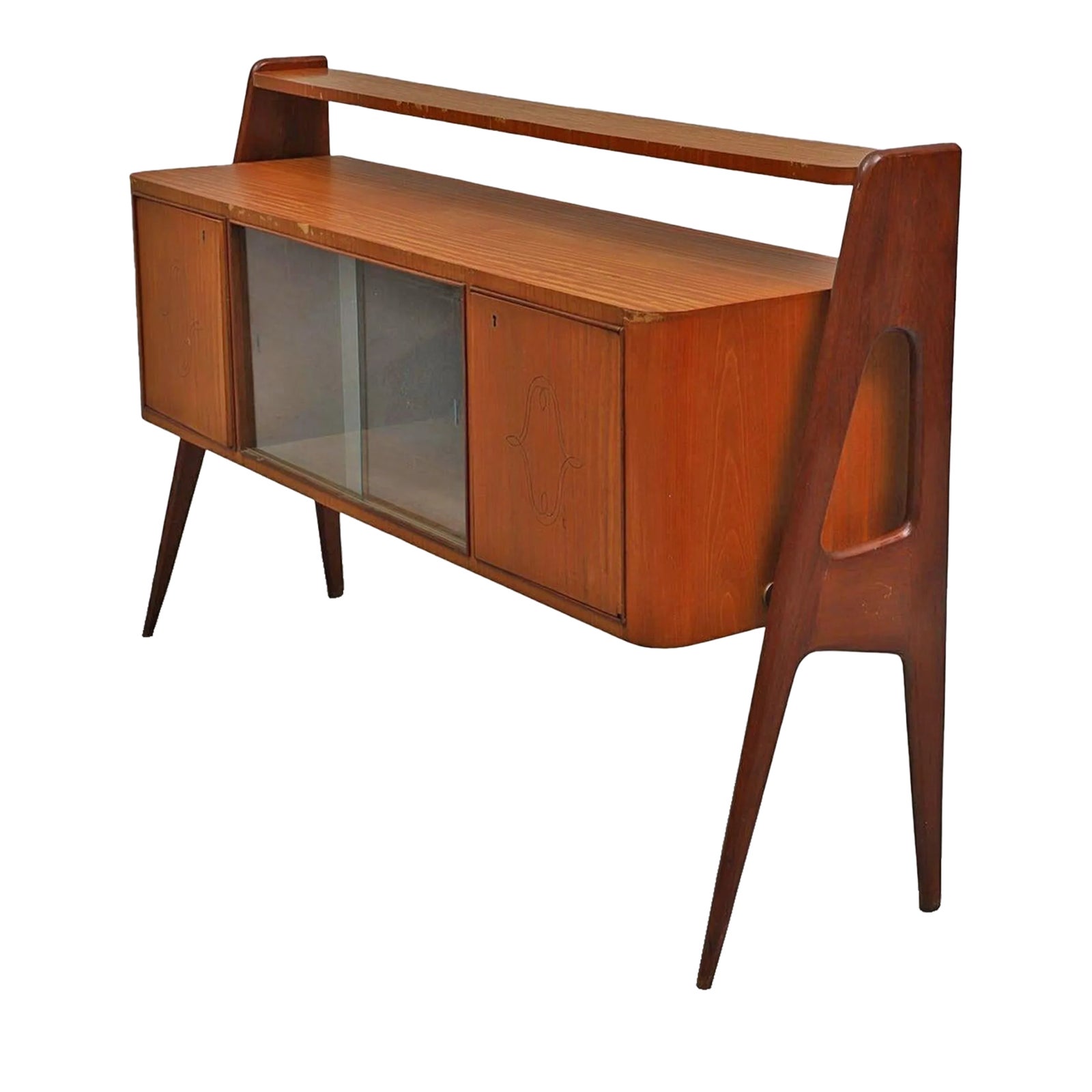 1950s Italian Atomic Sideboard in the Manner of Vittorio Dassi | Chairish