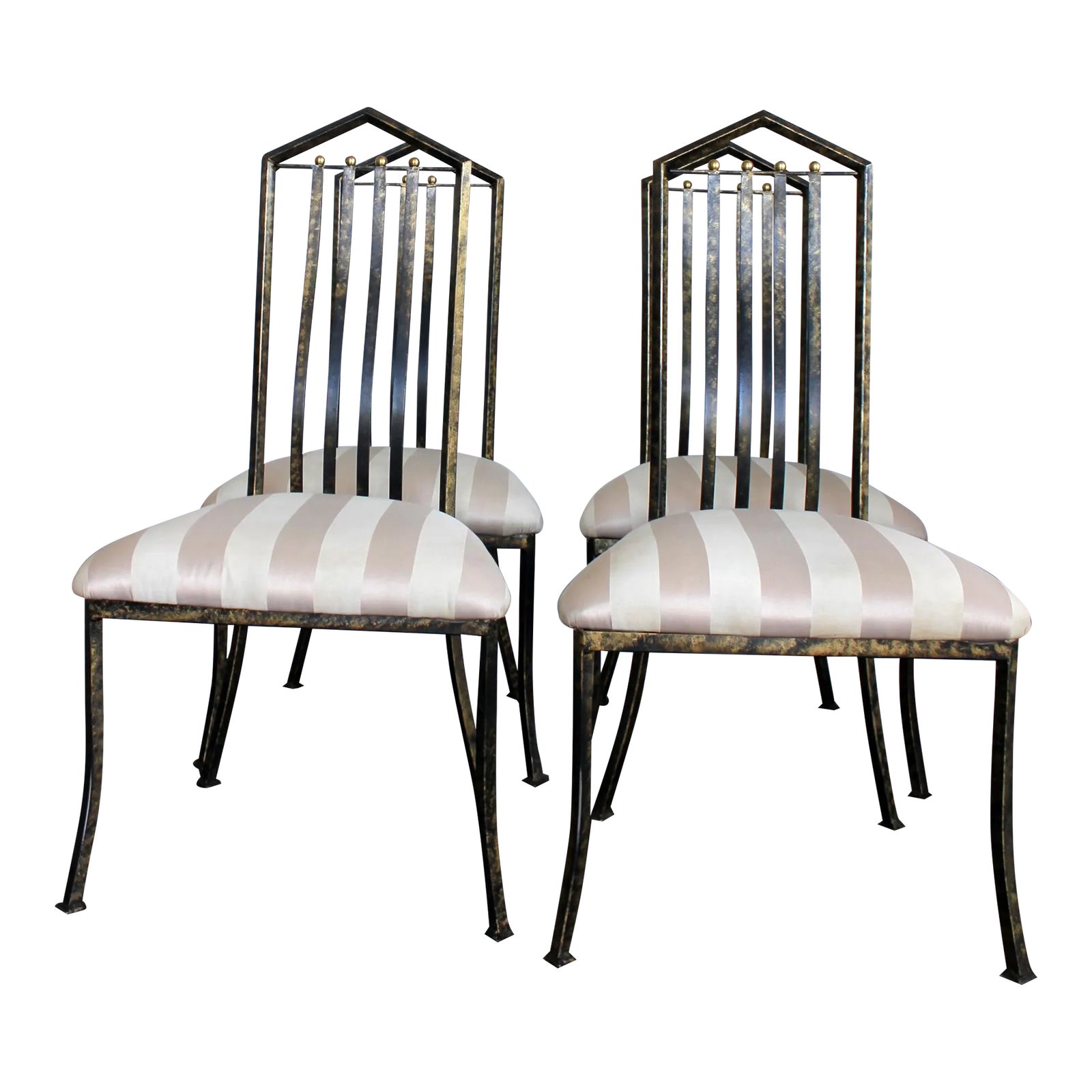1980s Postmodern Dining Chairs- Set of 4 | Chairish