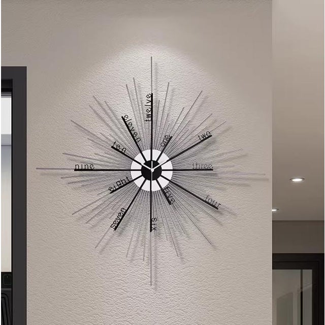 Minimalist and Creative Modern Wall Clock | Chairish
