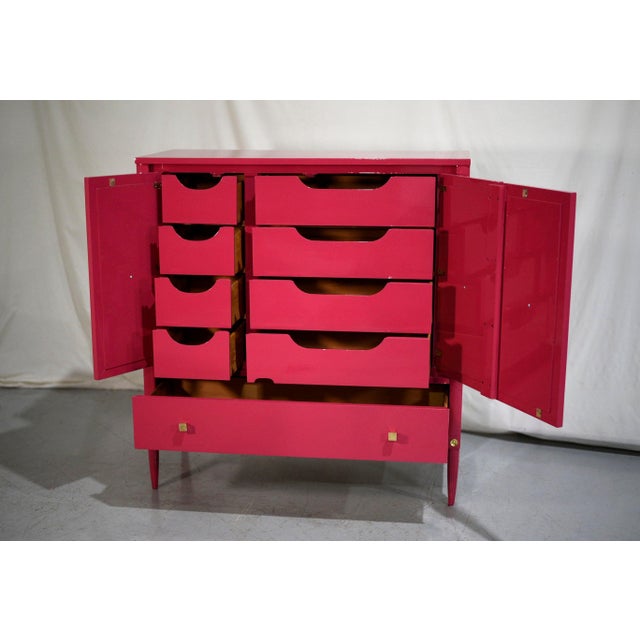 Mid-Century Modern Chest Pink With Star Shape Hardware by Basic Witz ...