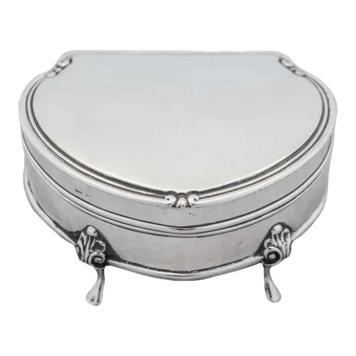 1916 Sterling Silver Ring Box | Chairish