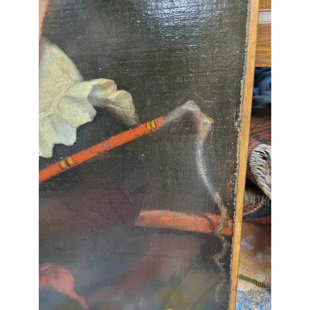 American Shool Early 19th Century Painting of a Young Boy | Chairish