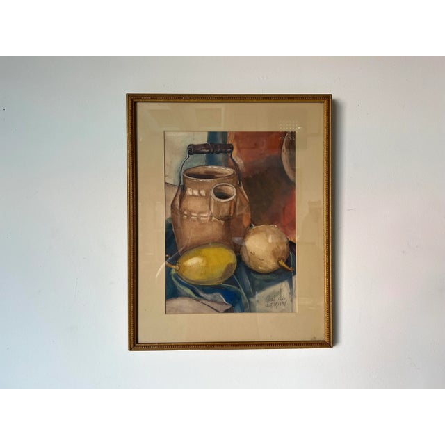 1930's Ruth Rees Still Life Watercolor Painting | Chairish