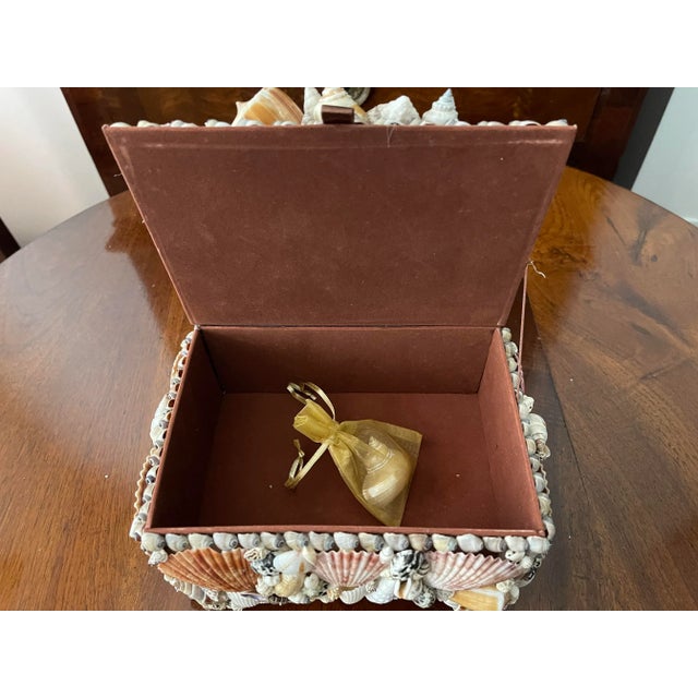 Coastal Decor Sea Shell Encrusted Treasure Box Maitland Smith Style ...