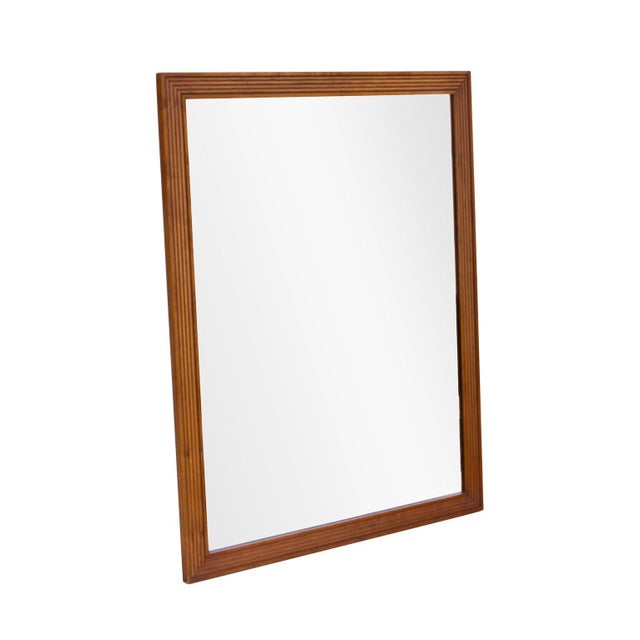 Baker Furniture | Milling Road Stepped or Beveled Walnut Mirror, 34 X ...