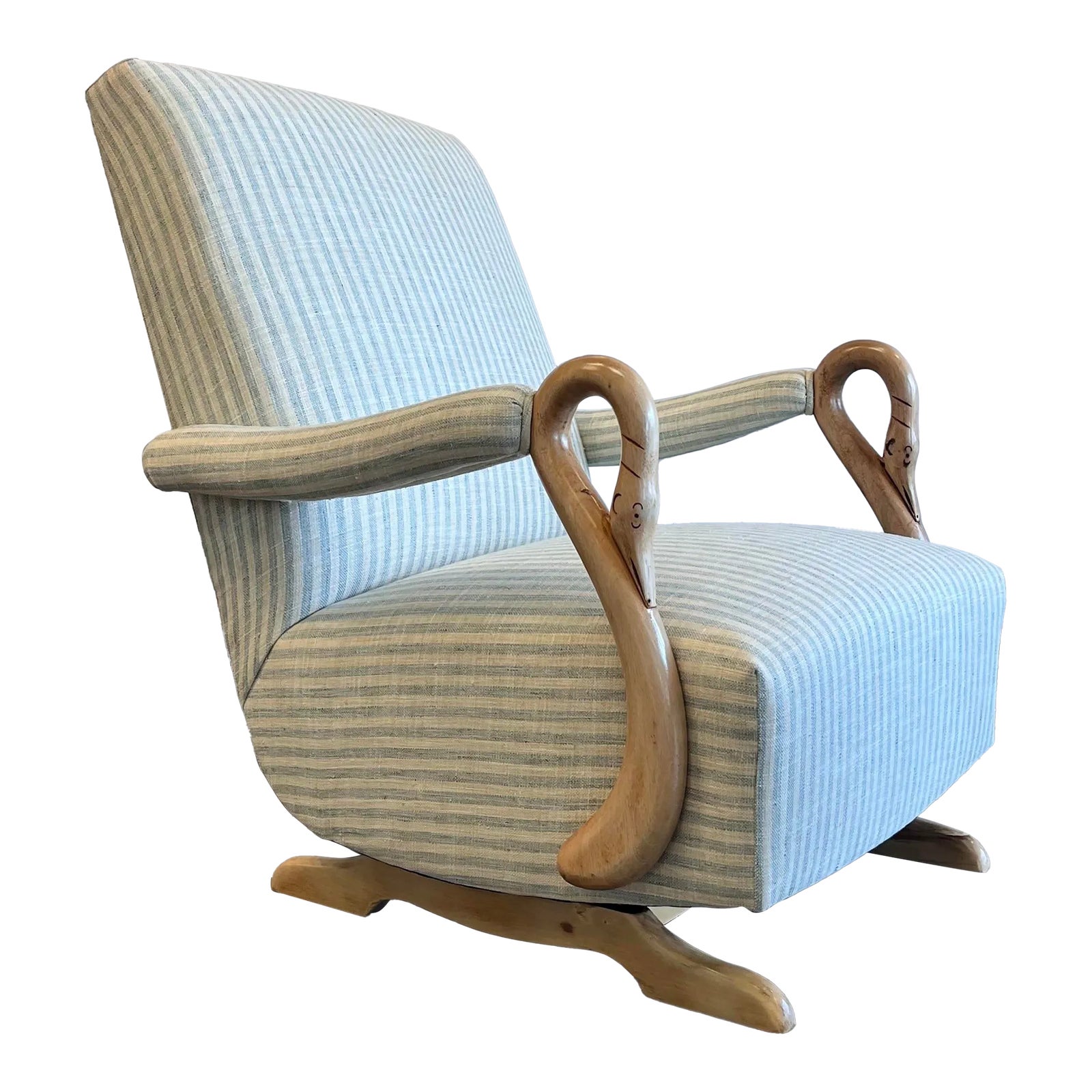 Mid 20th Century Boys Bedroom Gooseneck Rocker | Chairish