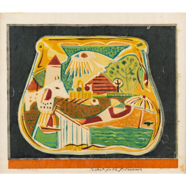 Framed Wood Cut Print , Abraham P. Hankins | Chairish