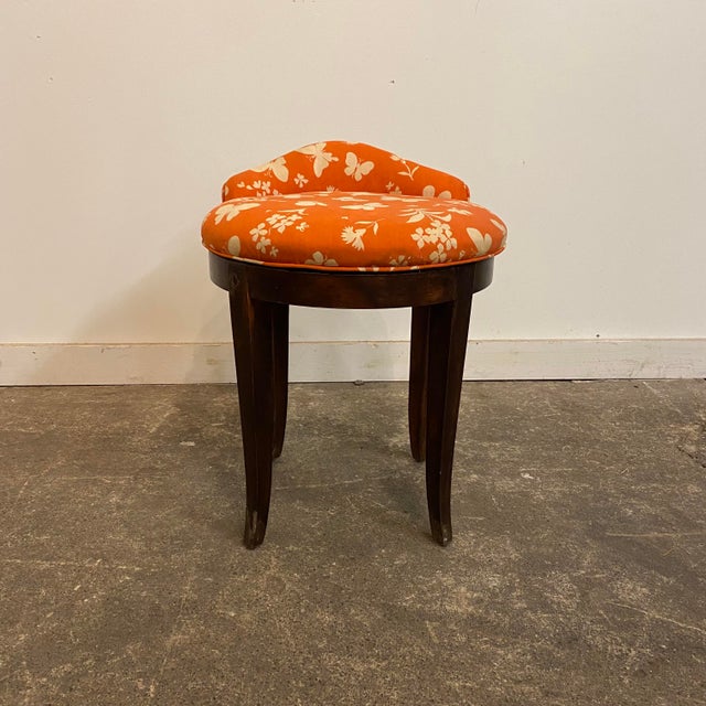 Vintage Samuel Marx Vanity Swivel Stool | Chairish
