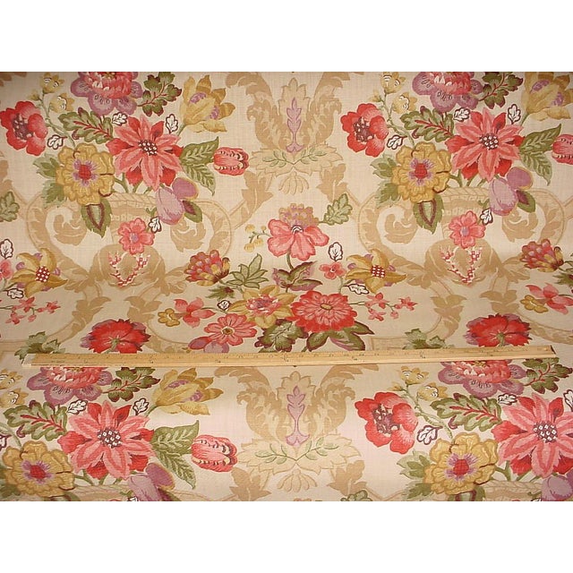 Traditional Lee Jofa Kirkby Print Straw Floral Drapery Upholstery ...