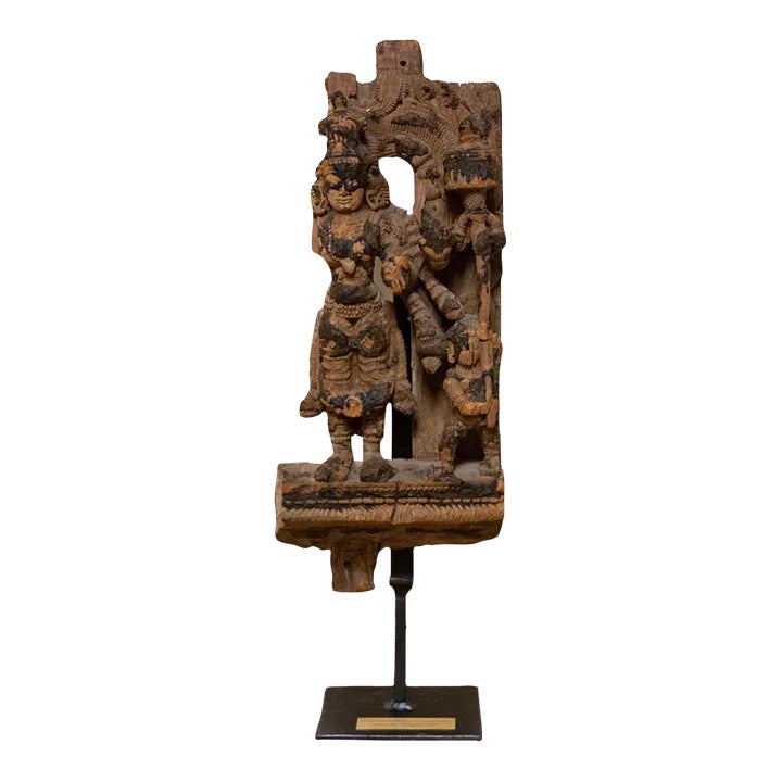 Ancient Indian Temple Parvati Carving | Chairish