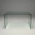 Mid-Century Modern, Glass Waterfall Console Table, American | Chairish