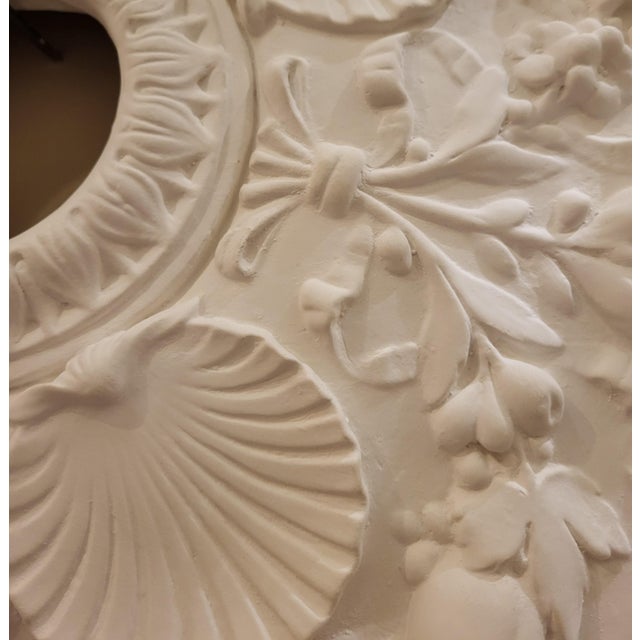 "Classic Shell" Plaster Ceiling Medallions | Chairish