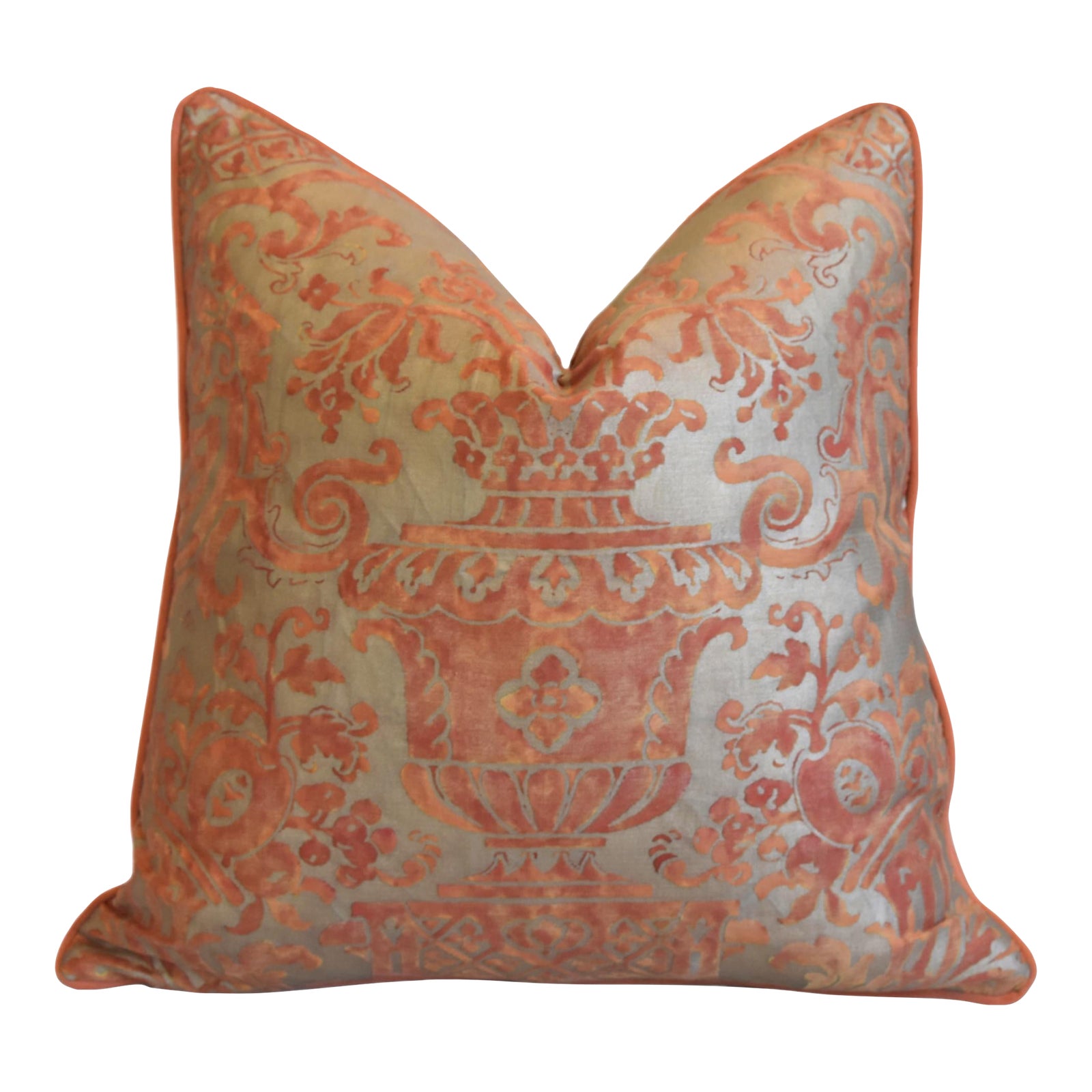 Venetian Italian Designer Mariano Fortuny Carnavalet Damask Feather ...