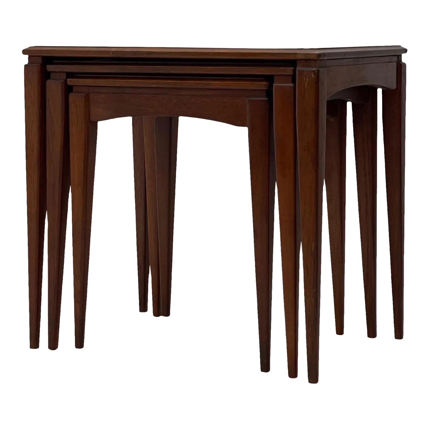 Vintage Mid Century Modern Nesting Tables | Chairish