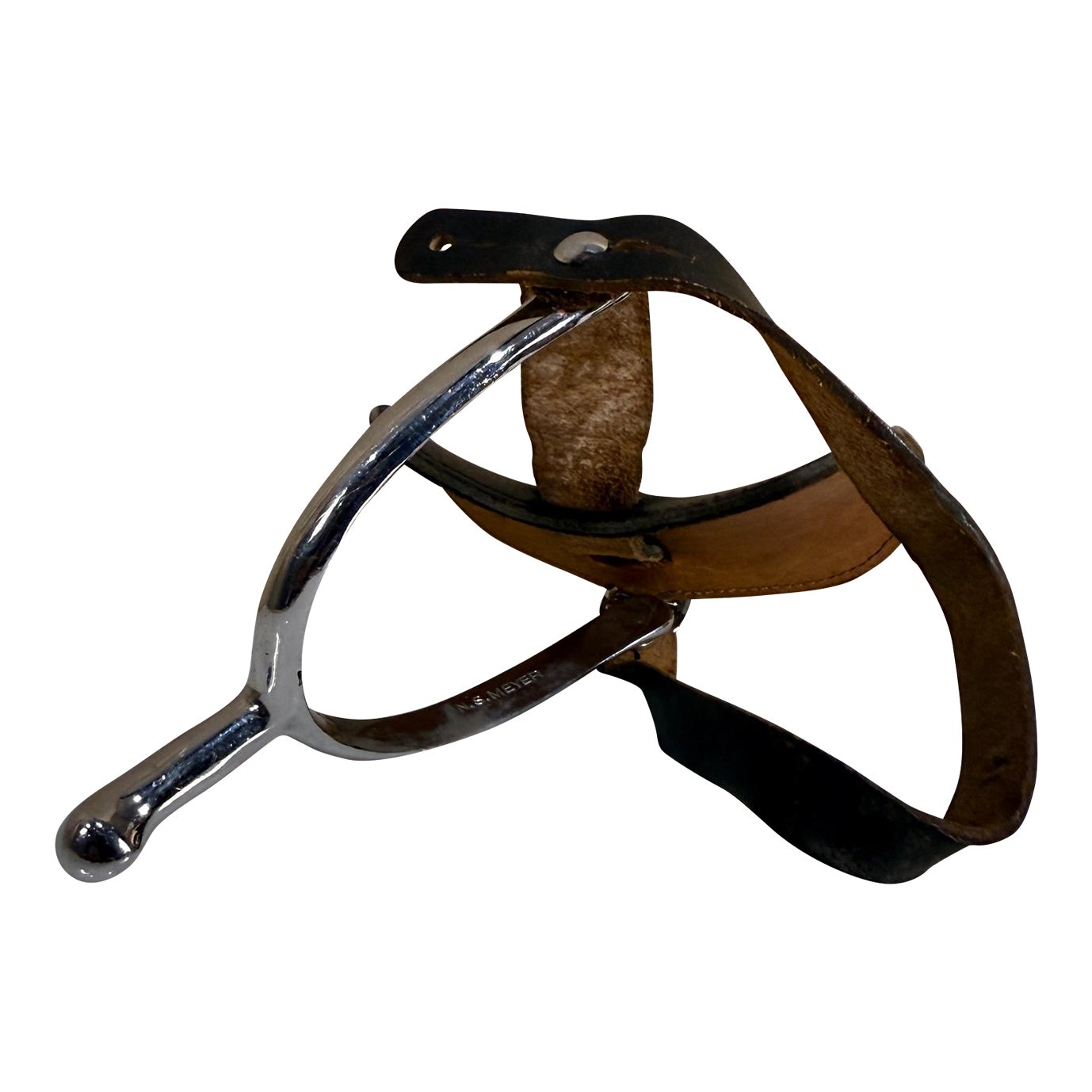 n.s. Meyer Horse Spur Leather Strap Military Buckle Equestrian Tack ...
