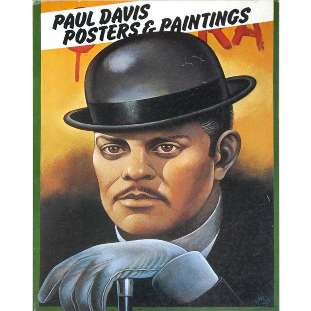 1977 Paul Davis 'Paul Davis Posters & Paintings' Black, Orange Book ...