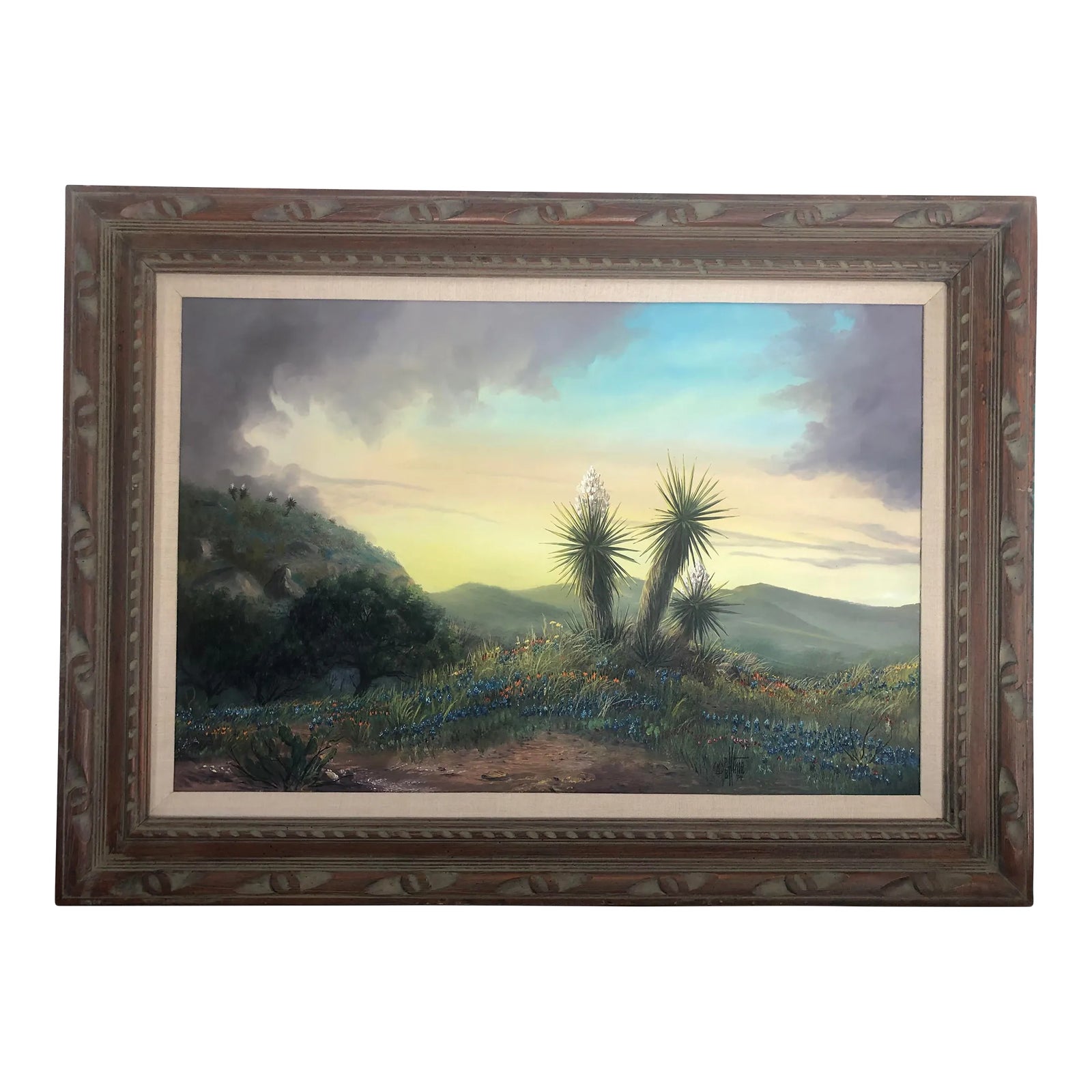 1974 “Spring Morning” Paul B. Kime Original Oil Painting, Framed | Chairish