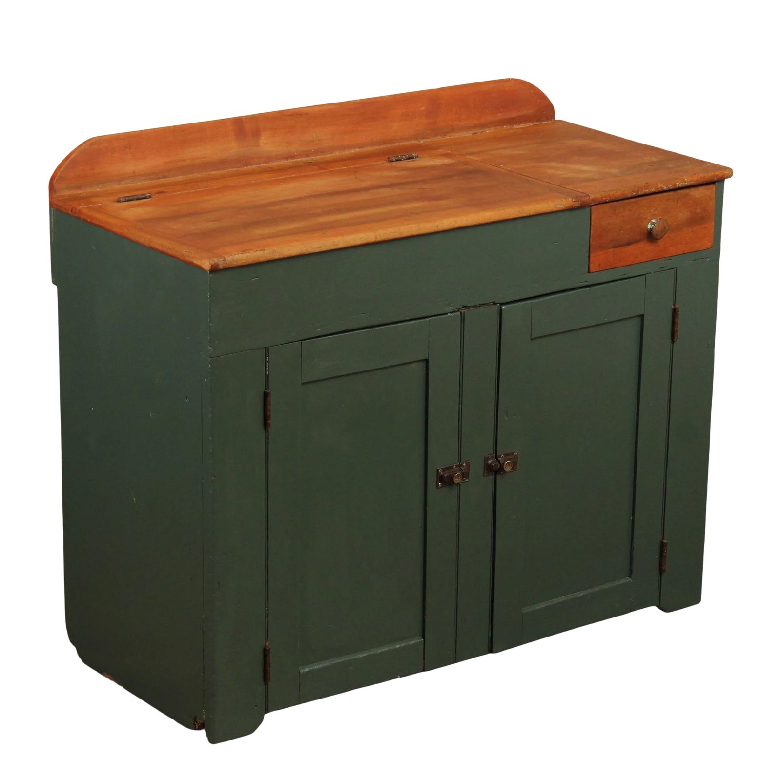 Antique Primitive Painted Dry Sink | Chairish