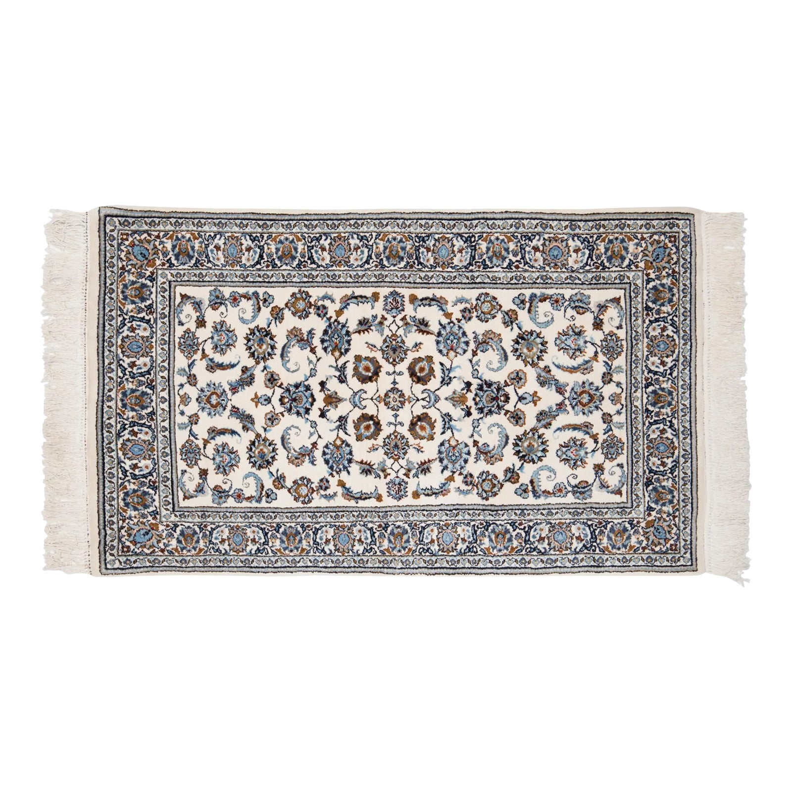 Vintage Indian Isfahan Design Rug - 3'1" X 5'1" | Chairish
