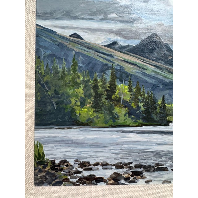 Unknown Artist, Oil on Board, River and Evergreen Valley Beneath ...