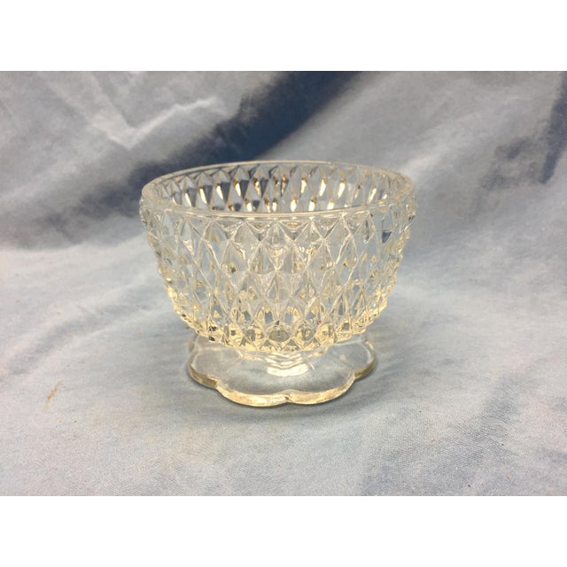 Vintage Diamond Point Sherbet Pedestal Bowls by Indiana Glass (1 Doz of ...