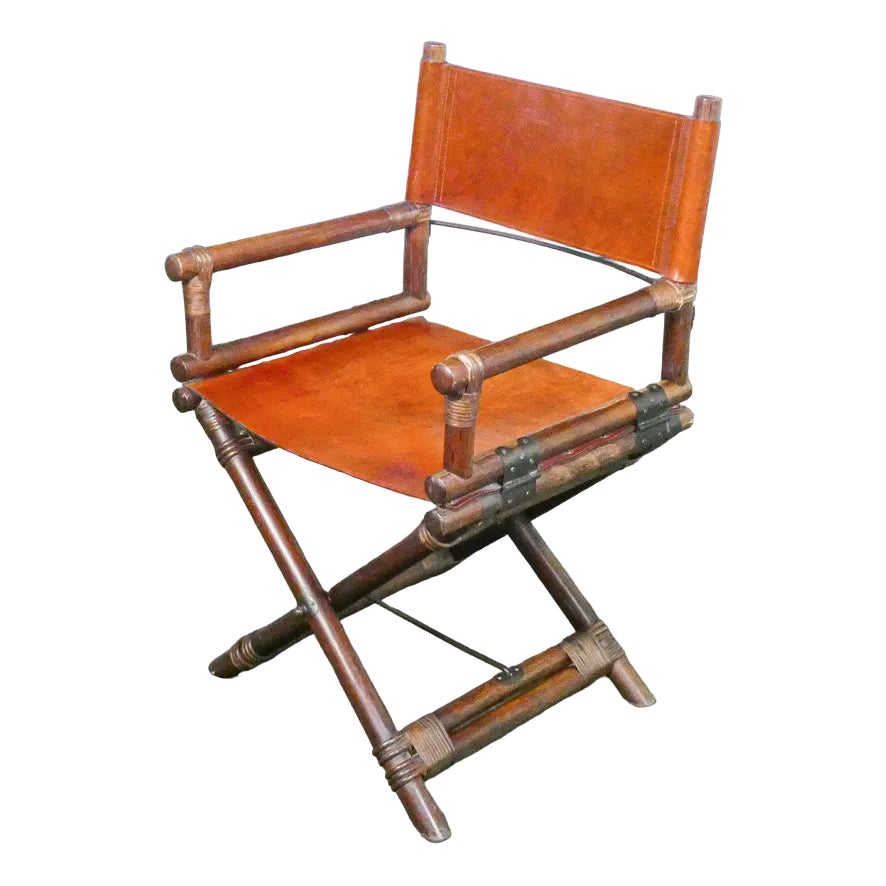 Bamboo and Leather Chair by Lyda Levi, 1960s | Chairish