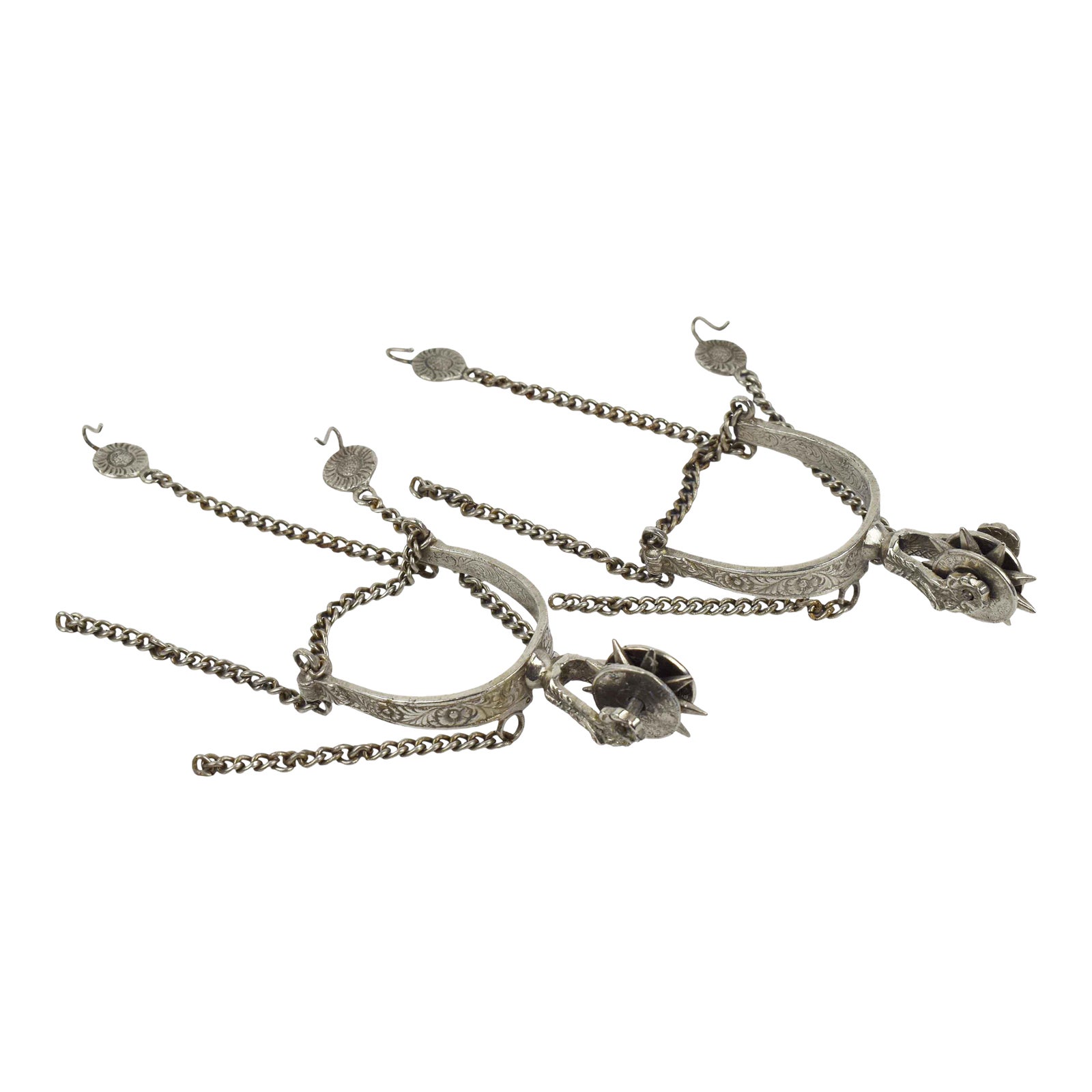 Mid 20th Century Pair of Argentine Gaucho Alpaca Decorative Spurs With ...