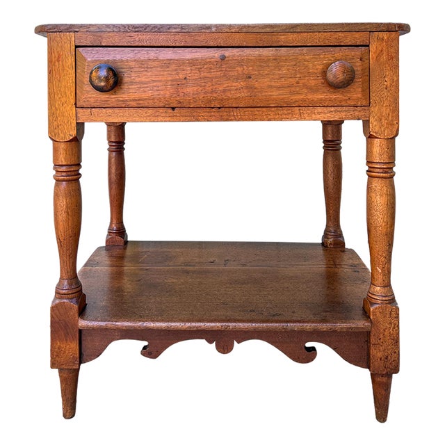 Antique Early 19th Century Southern Solid Chestnut Side Table With ...