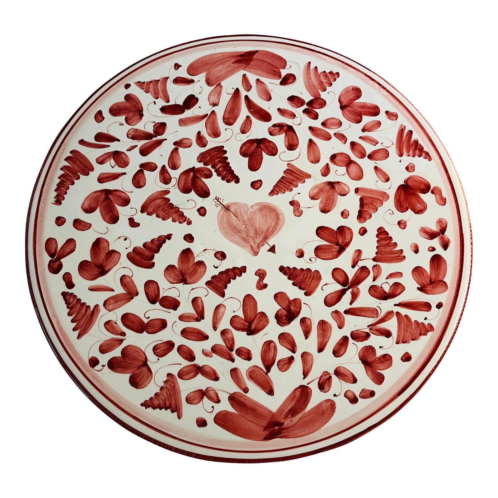 1980s Vintage Handmade Italian Cake Plate | Chairish