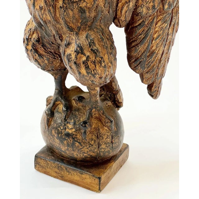 Mid Century Ethan Allen Heavy Plaster Eagle Sculpture C.1964 | Chairish