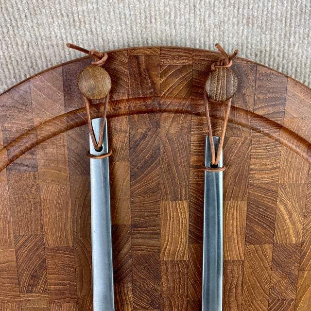 Cutting Board with Cutlery from Digsmed, Denmark, 1964, Set of 3 | Chairish